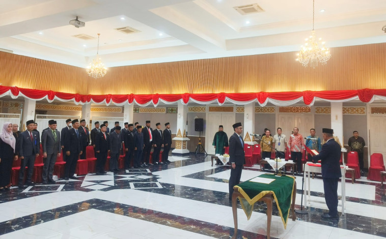 30 Pejabat Eselon III Pemprov Riau Dilantik, Ini Nama-namanya